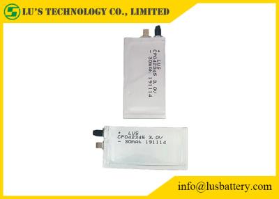 China CP042345 Lithium Primary Battery 3.0V 30mAh Ultra Thin Cell For Smart Card Lithium Batteries 3.0v CP042345 30mah for sale
