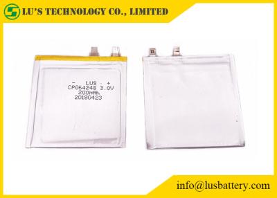 China 200mah 3.0v Ultra Thin Lithium Battery CP064248 For Tags for sale