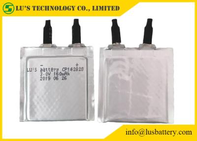 China 3v 150mah Lithium Manganese Battery Flexible Thin Battery CP142828 For Medical Device for sale