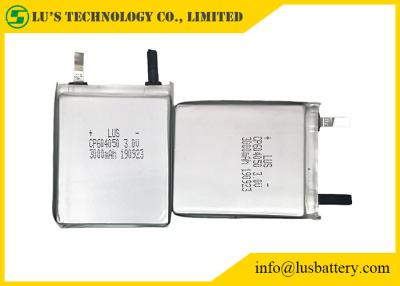 China CP604050 3V 3000mah RFID Lithium Polymer Battery for sale