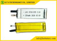 China Pins Terminals 3.0v 150mah Flexible Limno2 Batteries 3v CP201335 for sale