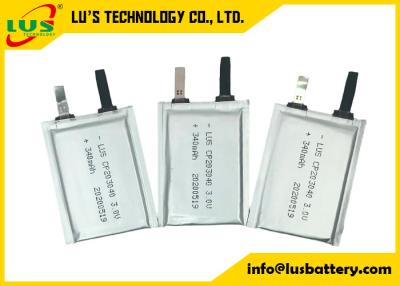 China CP203040 3.0v 340mah Primary Lithium Battery TABS Terminals for sale