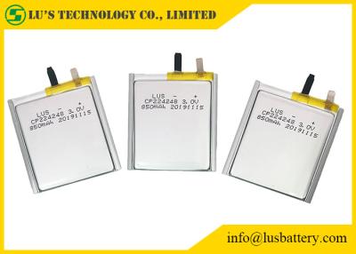 China Cp224248 3.0V 850MAH Soft Pack Lithium Battery For Tracking System for sale