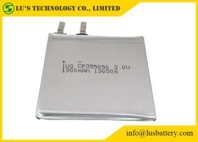 China Cp355050 3.0v 1900mah Flat Lithium Battery For IOT Solutions for sale