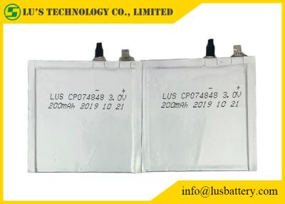 China CP074848 200mah 3.0V Lithium Limno2 Batteries For ID Card for sale