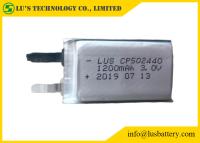 China Soft Cell 3V 1200mah Ultra Thin Battery CP502440 Primary Lithium Battery for sale