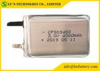 China CP903450 Smoke System Ultra Slim Battery 3V 4000mAh Ultra Thin Cell for sale