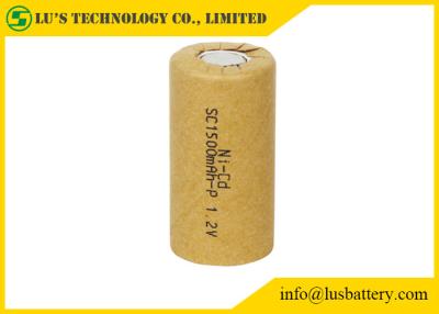 China NICD 1.2V 1500mah KRMU 23 SC Nickel Cadmium Battery 4H Stand for sale