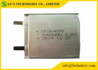 China RFID Li-MnO2 Ultra Thin Disposable Batteries CP304050 3.0V 1000mAh Slim Pouch Cell for sale