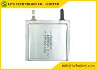 China Soft LiMnO2 Battery CP255047 3.0v 1250mAh Customized Terminals For ID Card for sale