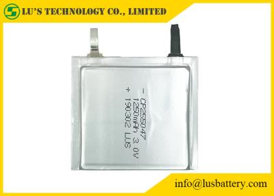 China Soft LiMnO2 Battery CP255047 3.0v 1250mAh Customized Terminals For ID Card for sale