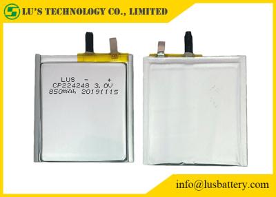 China 850mah 3.0V Customizable Non Rechargeable Battery CP224248 Soft Packed for sale