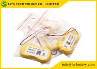 China JST Terminals Lithium Button Cell 3V CR2450 65mm Wires For RFID Label for sale