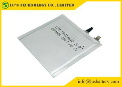 China 200mah Lithium Foil Battery 3V CP074848 LiMnO2 Polymer For IOT Solution for sale