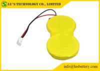 China 3V 1200mah Lithium Button Cell CR2450 CR2450-2P JST Terminals For Tags for sale