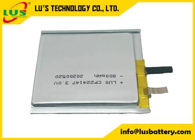 China LiMnO2 RFID Ultra Thin Cell 3V CP224147 Battery 3V 800mAh Specialised for sale