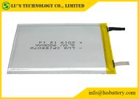 China 3v 900mah LiMnO2 Thin Cell CP155070-4S Disposable For PCB Board for sale