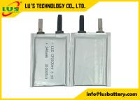 China 3v 340mah RFID Lithium Polymer Battery CP203040 Wires Terminals HRL Coating for sale