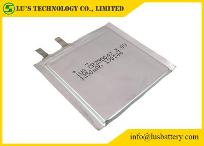 China CP255047 Non Rechargeable Lithium Battery 3V 1250mah Primary RFID Flexible Thin for sale