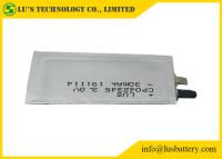 China CP042345 3.0V 35mAh Flexible LiMnO2 Battery Thickness 0.4mm for sale