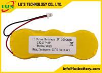 China 3v 3000mah Button Cell Battery Pack CR2477 3p In Parallel With Wires Connectors for sale