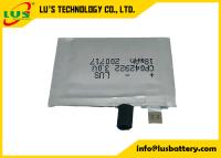 China CP042922 Li MnO2 Ultra Thin Battery 0.4mm Thickness 3V 18mAh for sale