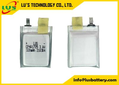 China Non Rechargeable Ultra Slim Battery 3v 320mah Limno2 Cell For PCB Mounting for sale