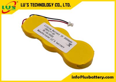 China OEM Lithium Button Cell 3.0 Volt 3000mah IMOS1P3 CR2477 With Connector for sale