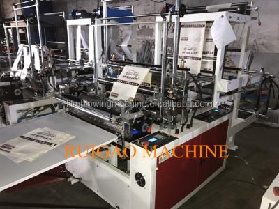 China Vest Plastic Bag Making Machine High Speed ​​Shopping Bag 4 Flat Line for sale