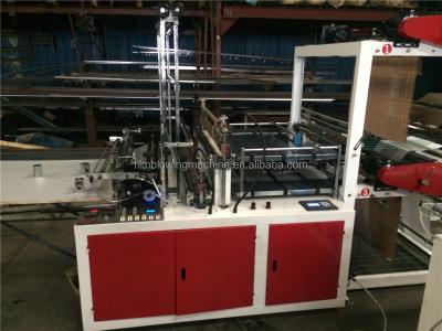 China Plastic Industry Shopping Bag Making Machine Sealing Heating And Cold Cutting Line for sale