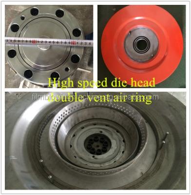 China Taiwan quality plastic film pe bag film extruder maker machine for sale