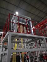 China ABA  3 layers high speed PE ldpe Biodegradable Corn Plastic T-shirt Bag  Making Film Blowing Machine Price for sale