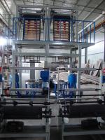 China High Speed Double Die Head Plastic HDPE LDPE Polythene Biodegradable Film blowing machine Plastic film making extruder Price for sale