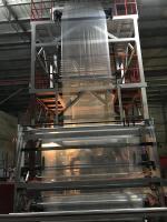 China Hot sale pe extruder film machine 3 layer co extrusion film blowing machine 1200mm plastic for sale