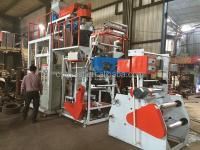 China PP Film Blowing Machine Two Layer With Double Rewinder Rotary Die Head for sale