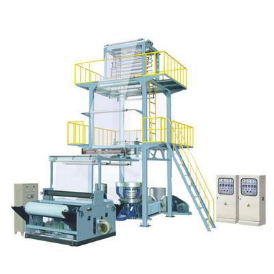China Taiwan design high quality two layer rotary die head ldpe hdpe biodegradable film extruder blowing /blown machine for sale