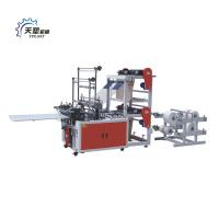 China High quality hot sale plastic T-shirt bag flat bag 4 lines cutting machine for sale