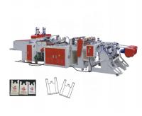 China Automatic high speed plastic shopping biodegradable pla corn starch bag making machine with auto puncher for sale