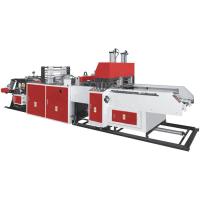 China High speed Full Automatic T-shirt heat sealing and heat cutting HDPE polythene  plastic vest shopping bag making machine price for sale