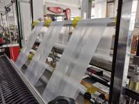 China High speed  6 lines PE plastic film Heat sealing and Cold cutting bag making machine for sale