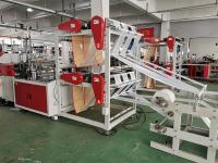 China High speed  6 lines PE plastic film Heat sealing and Cold cutting bag making machine for sale