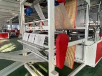 China High speed  6 lines PE plastic film Heat sealing and Cold cutting bag making machine for sale