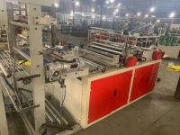 China BOPP/OPP/PE Polythene Plastic film HEAT CUTTING hot side sealing bag making machine for sale