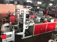China BOPP/OPP/PE Polythene Plastic film HEAT CUTTING hot side sealing bag making machine for sale