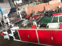 China BOPP/OPP/PE Polythene Plastic film HEAT CUTTING hot side sealing bag making machine for sale