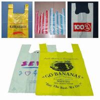 China Double layer 4-line heat sealing and cold cutting bag making machine T-shirt garbage bin grocery bioplastic PLA PBAT bag cutter for sale