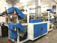 China High Speed Polythene Plastic Continuous Roll to Roll  Flat Garbage Trash and T-shirt Shopping vest Bag Making Machine Price for sale