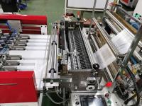 China Four line high speed Full Automatic Plastic t shirt Bag Shopping Bag  garbage bag making Machine factory price for sale