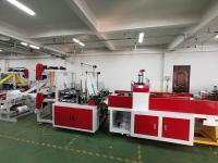 China Four line high speed Full Automatic Plastic t shirt Bag Shopping Bag  garbage bag making Machine factory price for sale