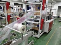 China Economic 4 lines 2 layers heat sealing and cold cutting  T-shirt shopping bag making machine for sale